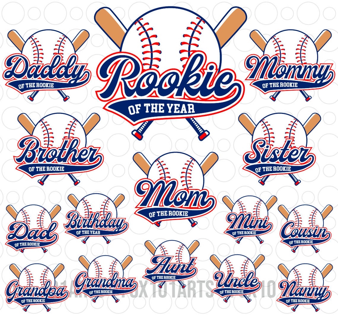 Bundle Baseball Family Rookie Svg Png, Family of the Rookie Svg, First ...