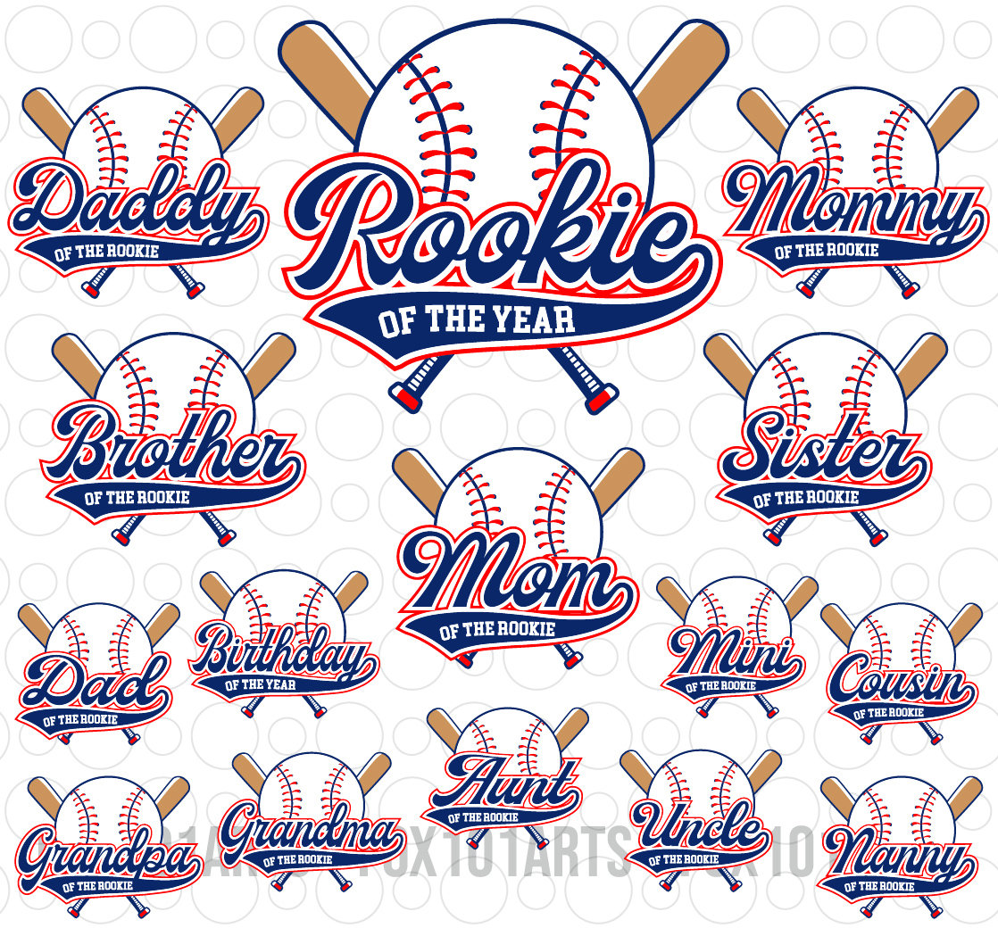 Bundle Baseball Family Rookie Svg Png, Family of the Rookie Svg, First ...