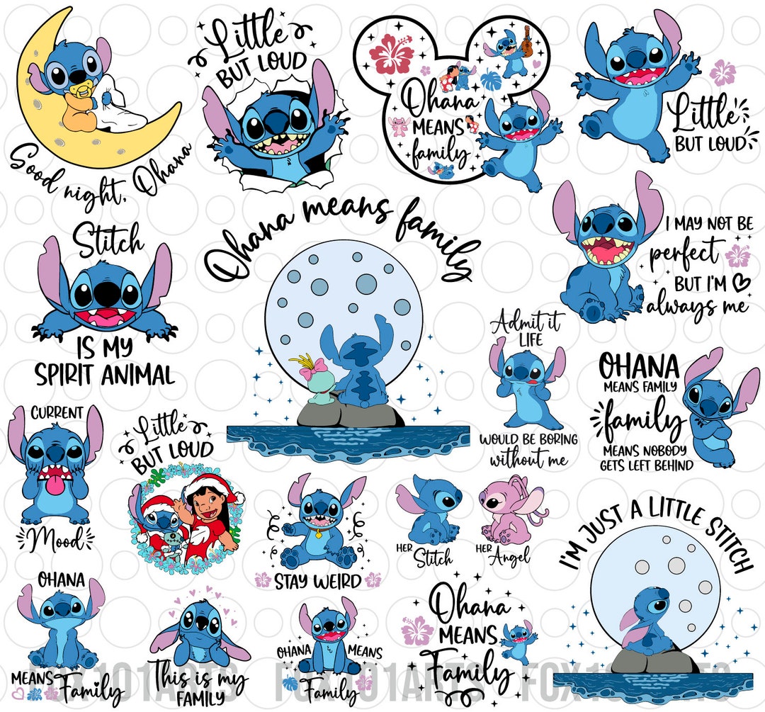 Aliens Quotes Svg Png Bundle, Ohana Means Family Svg, Little but Loud ...