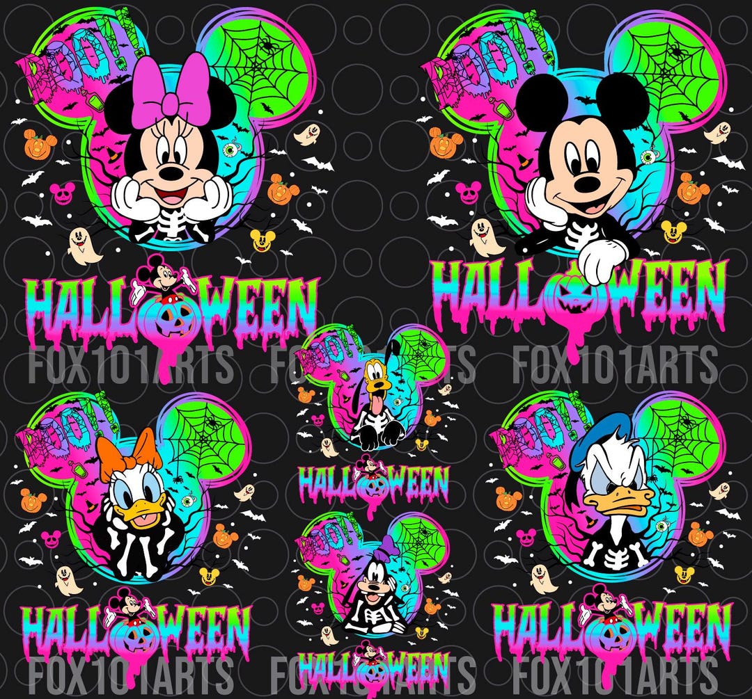 Halloween Mouse and Friends Png Bundle, Halloween Family Png, Trick or ...