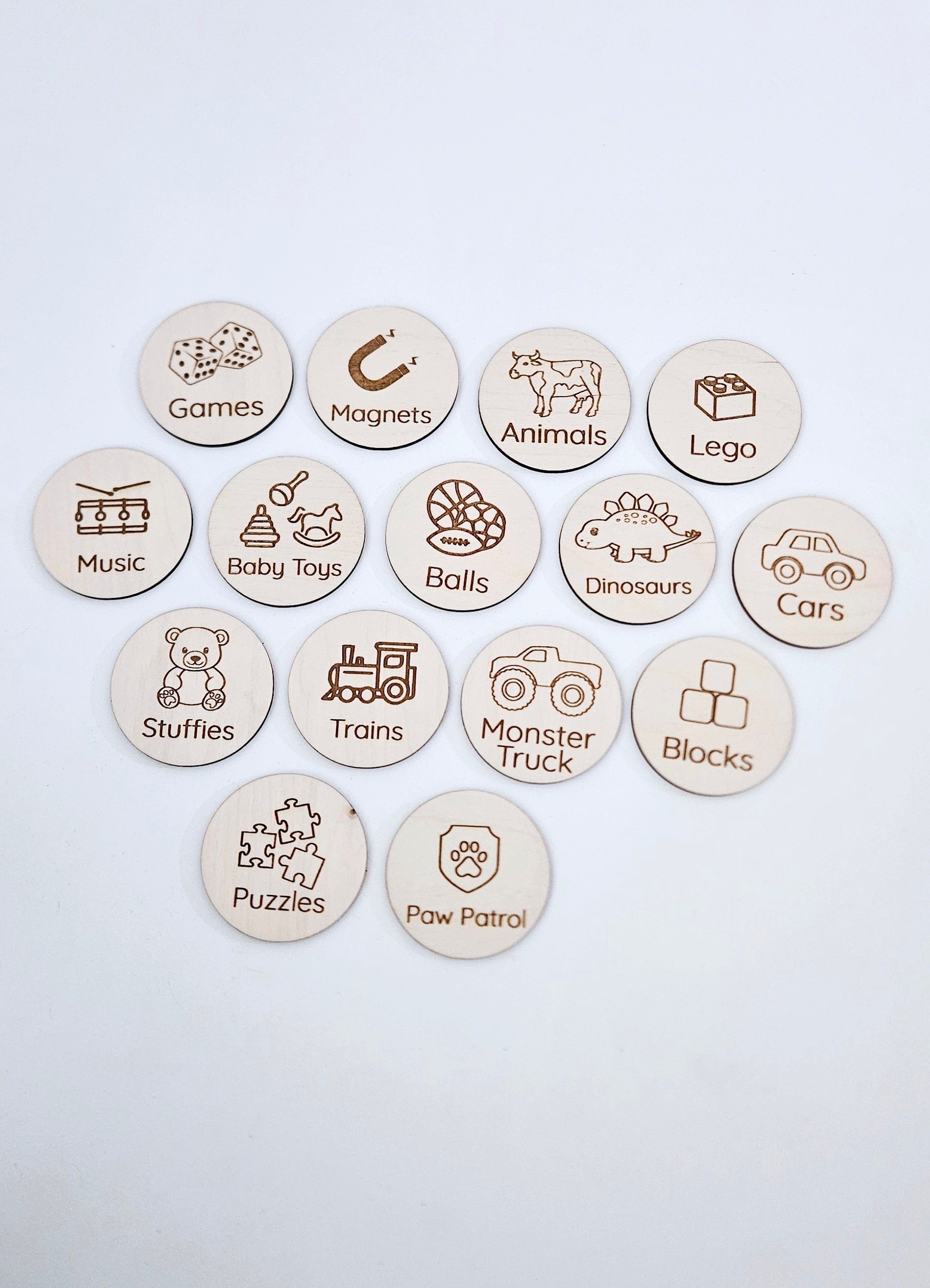 Personalised Wooden Toy Labels Ikea Trofast Wooden Labels Toy Box ...