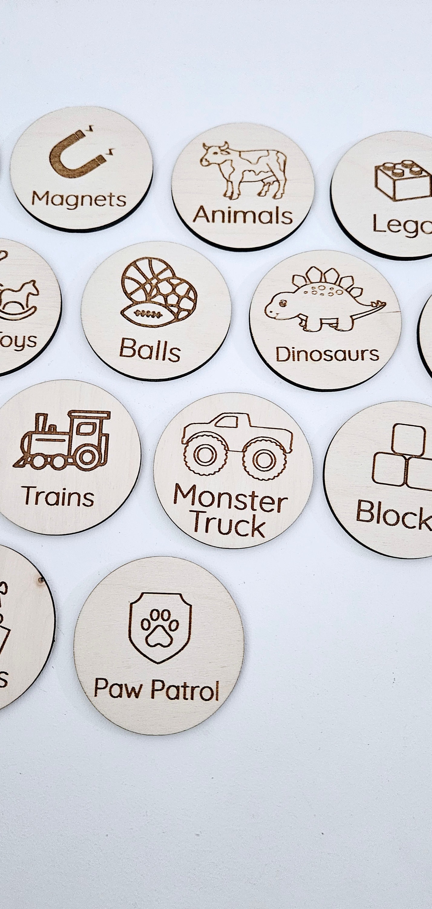 Personalised Wooden Toy Labels Ikea Trofast Wooden Labels Toy Box ...