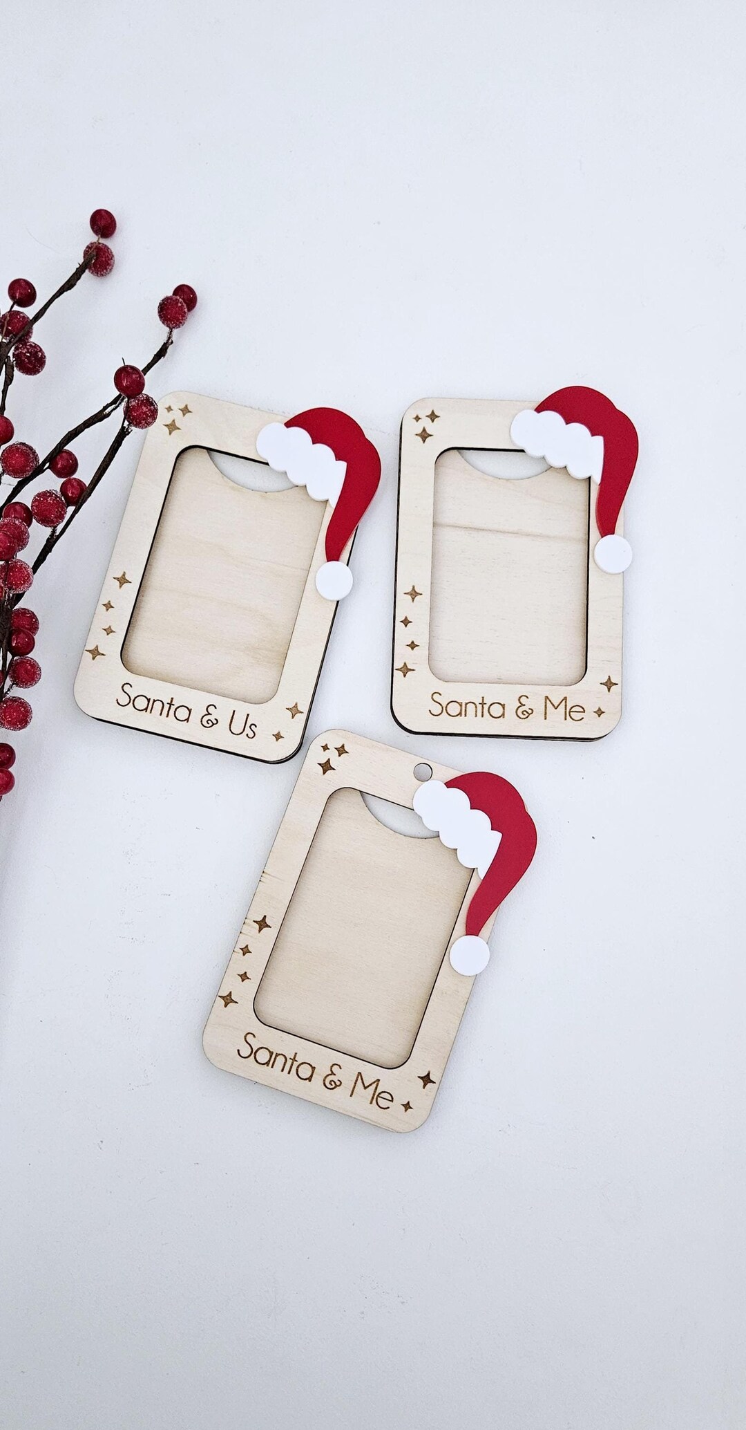 Santa and Me Photo Frame | Christmas Photo Frame | Ornament | Santa and ...