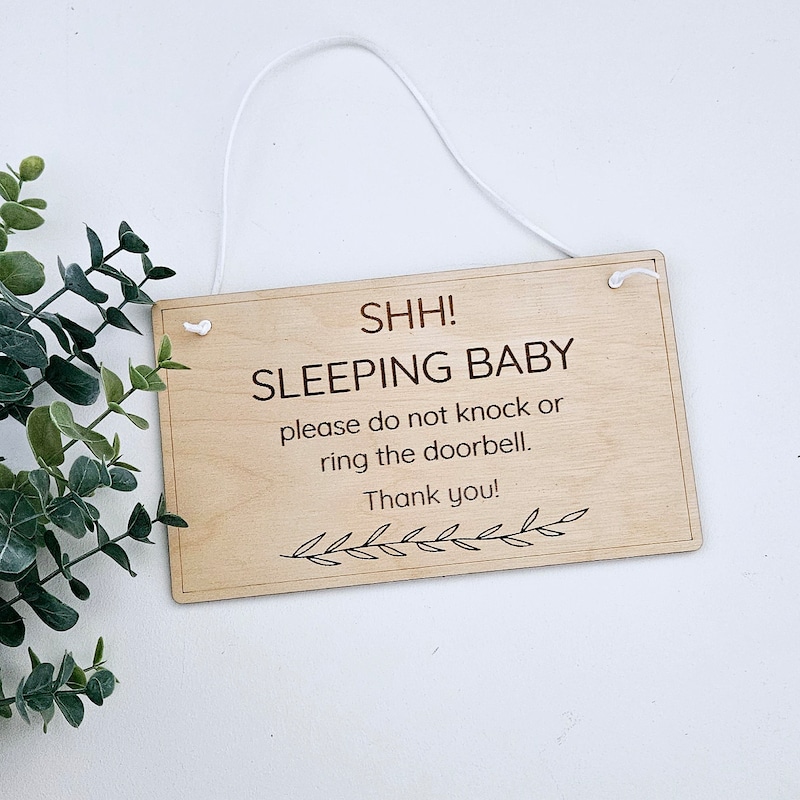 Baby Sleeping Sign - Etsy Canada