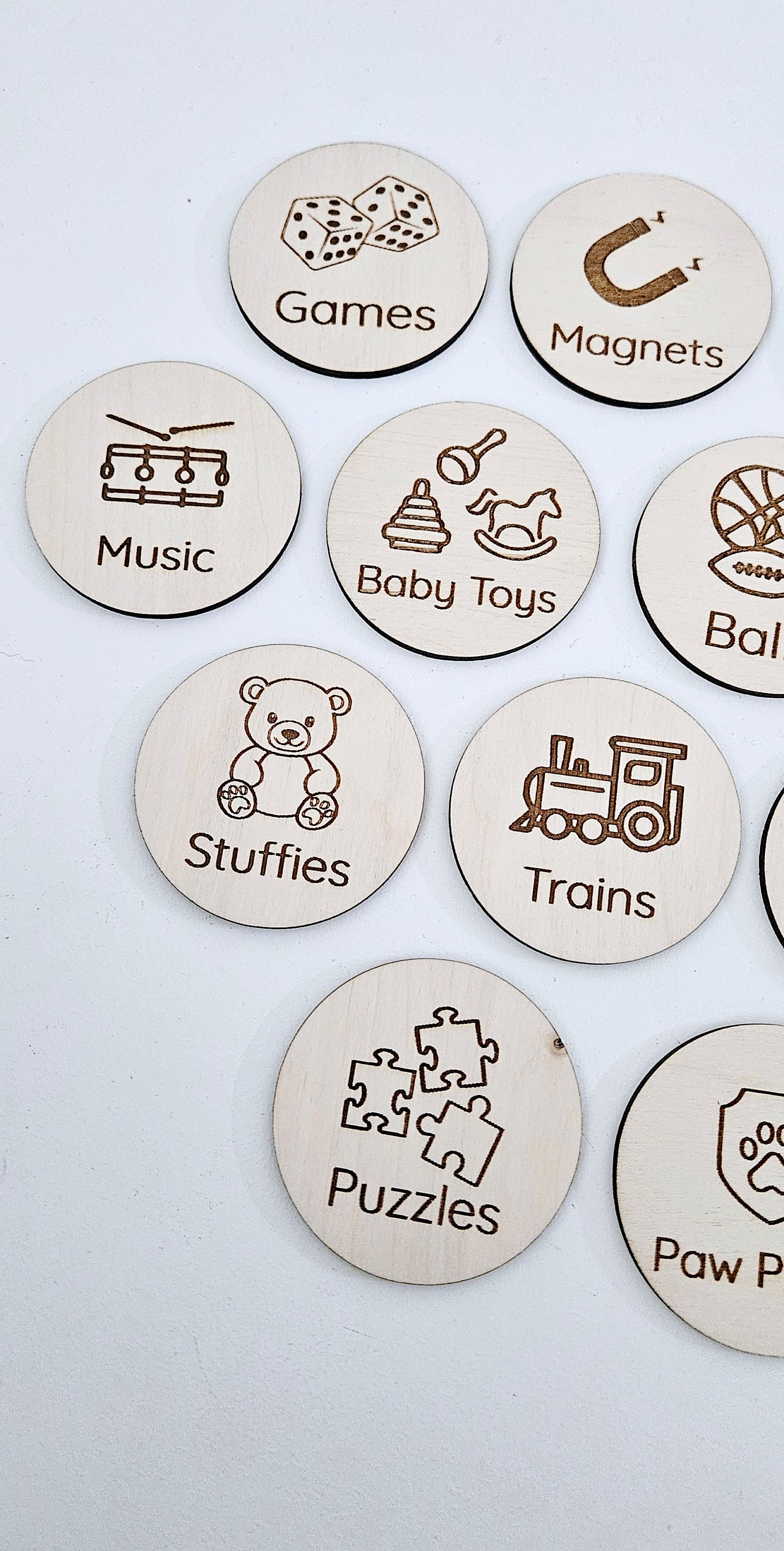 Personalised Wooden Toy Labels Ikea Trofast Wooden Labels Toy Box ...