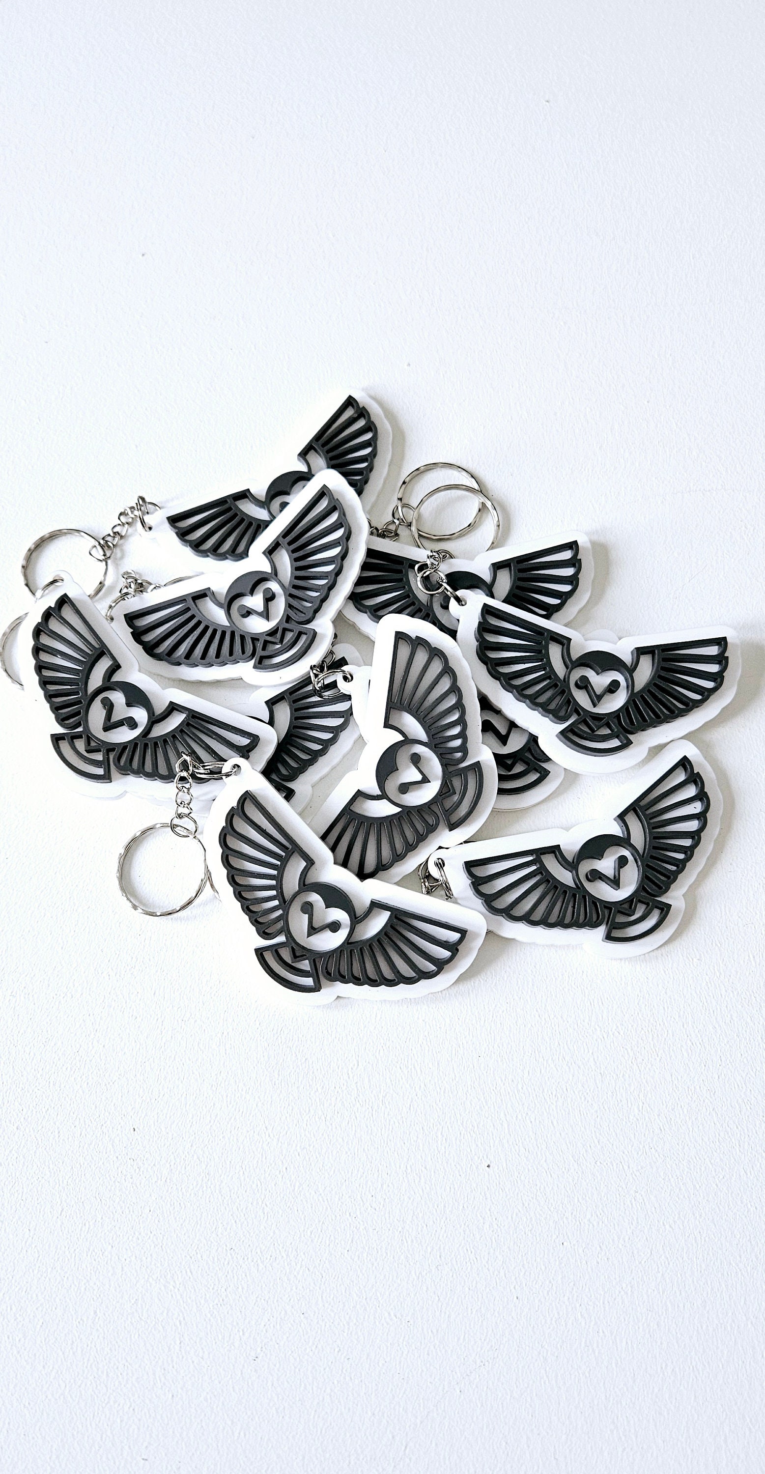 Custom Business Logo Keychain Engraved Business Logo Keychain Business ...