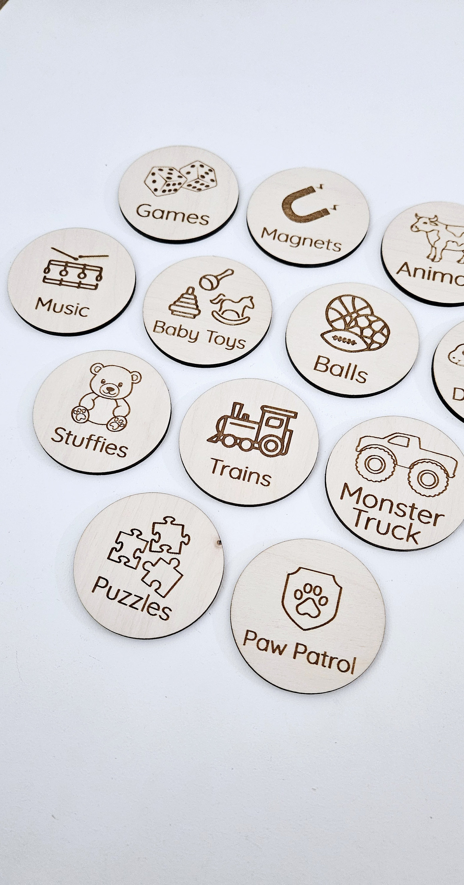 Personalised Wooden Toy Labels Ikea Trofast Wooden Labels Toy Box ...