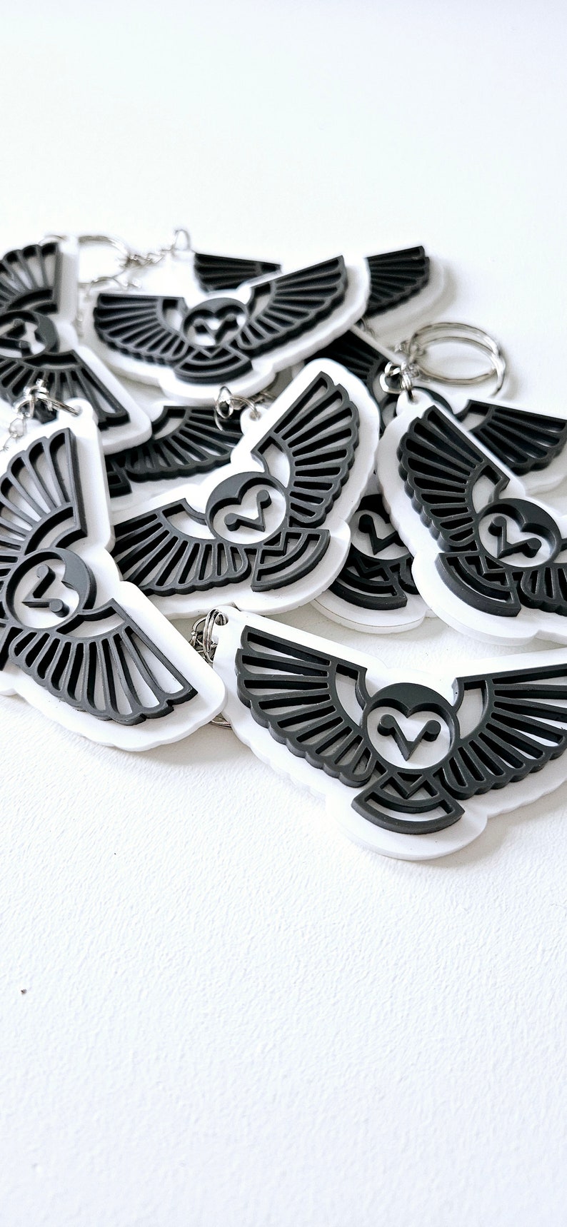 Custom Business Logo Keychain Engraved Business Logo Keychain Business ...