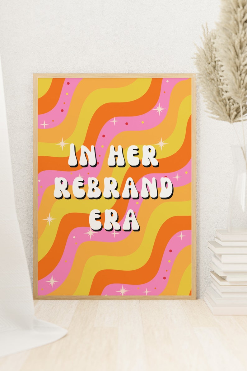 Groovy Retro Wall Art Digital Download. Funky Groovy Retro Psychedelic ...