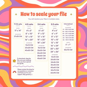 Groovy Retro Wall Art Digital Download. Funky Groovy Retro Psychedelic ...