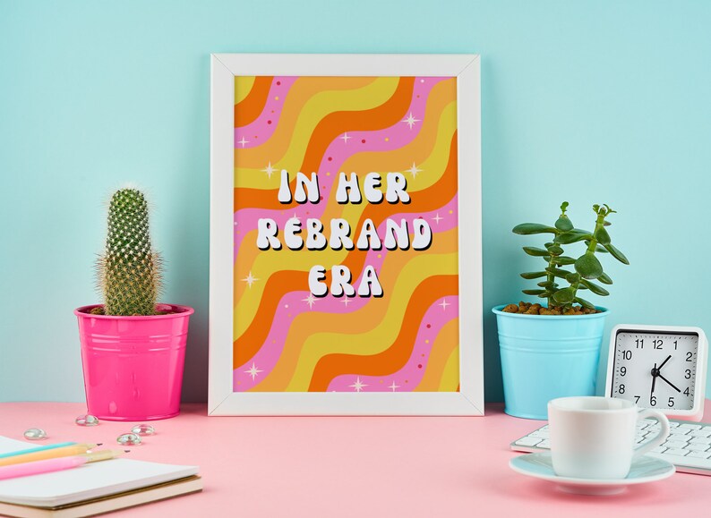 Groovy Retro Wall Art Digital Download. Funky Groovy Retro Psychedelic ...