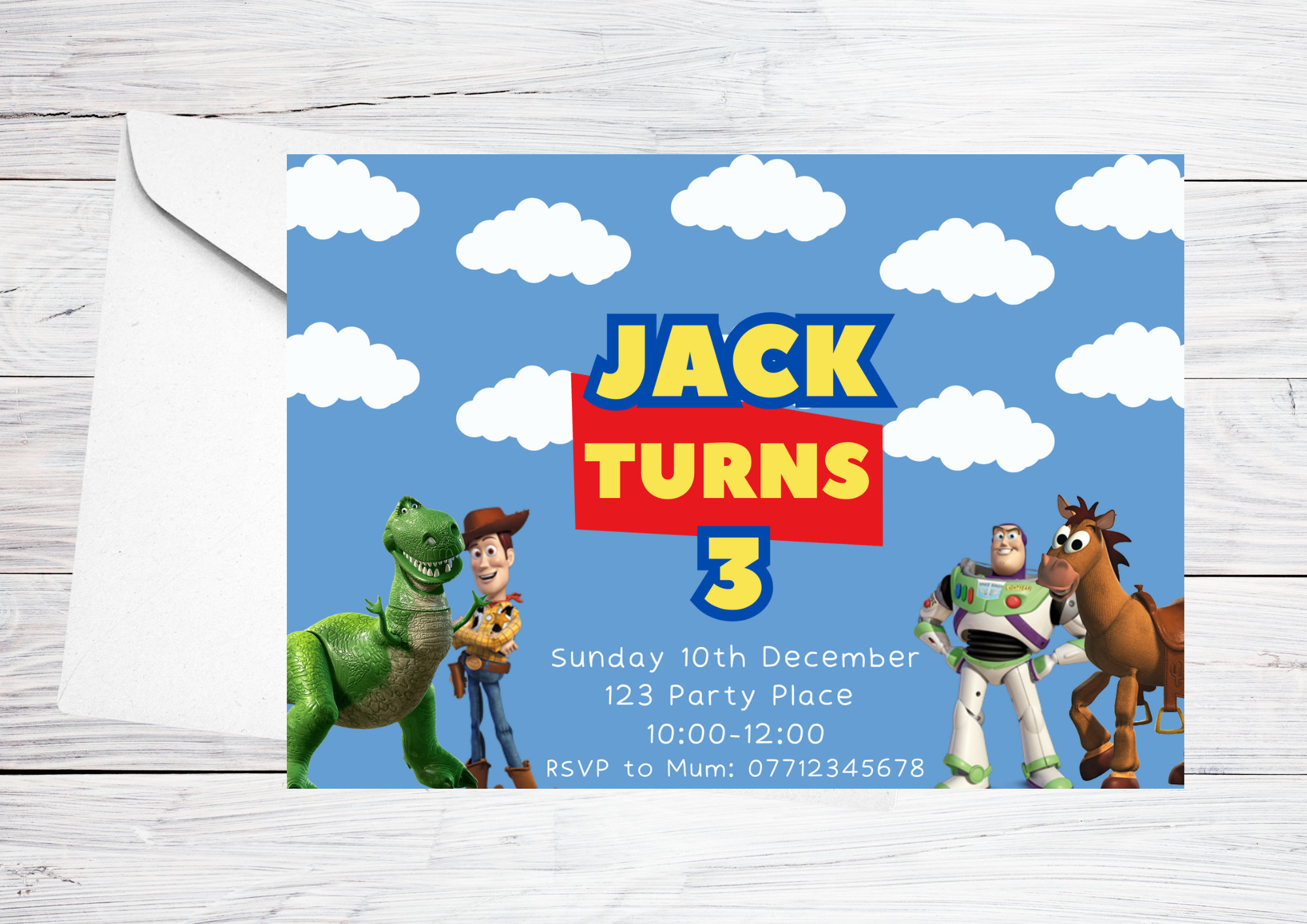 Toy Story Party Invitation - Etsy