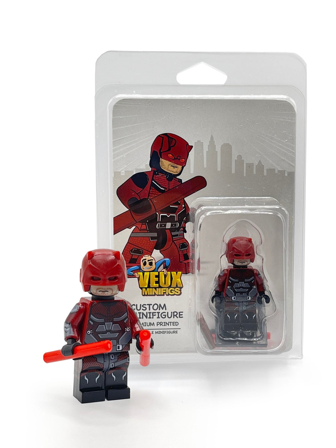 MARVEL SUPERHEROES DAREDEVIL Custom Minifigure - Etsy