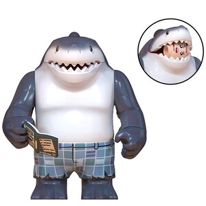 Harley Quinn and King Shark Custom Minifigures - Etsy