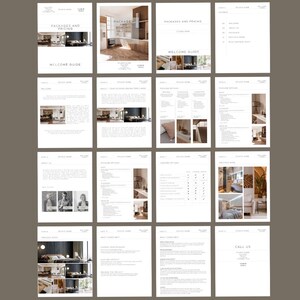 Interior Design Packages and Pricing Welcome Guide, Editable Client ...