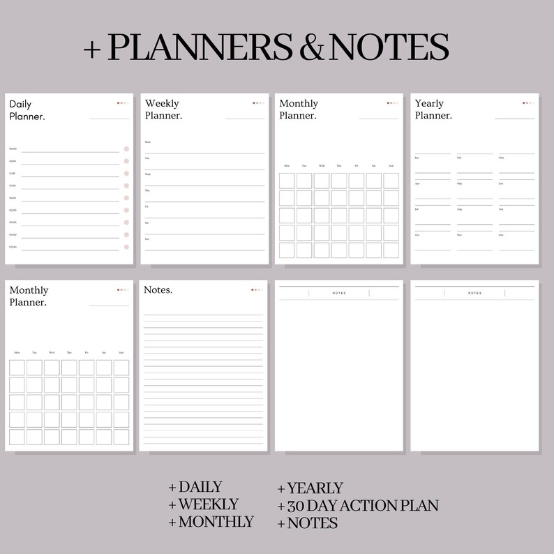 New House Exterior Selection Planner, Home Improvement Planner Template ...