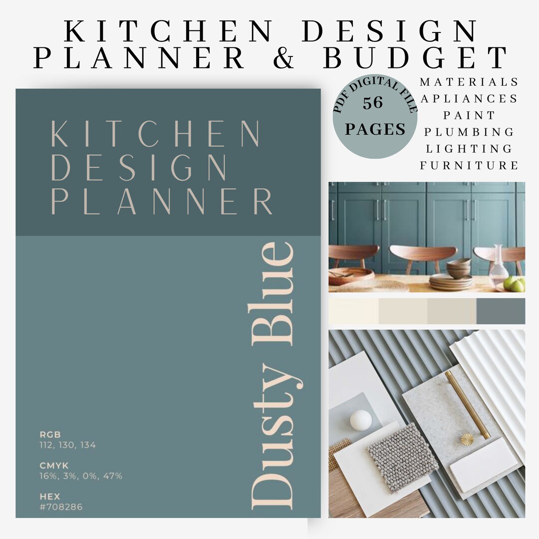 Kitchen Renovation Planner Printable, Home Renovation Planner, Renovate ...