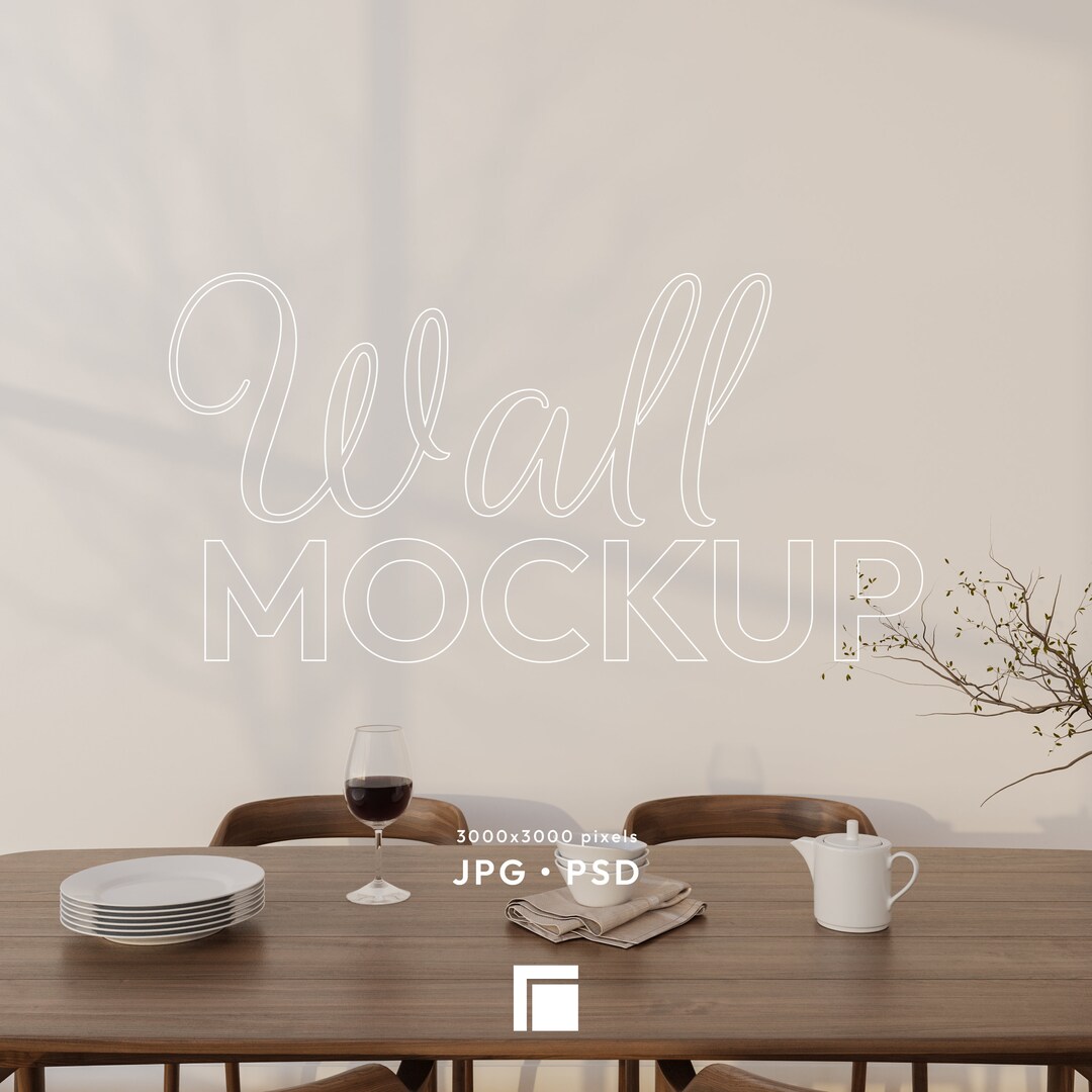 Blank Wall Mockup in Home Interior | Wall Mockup PSD | Blank Wall PSD ...