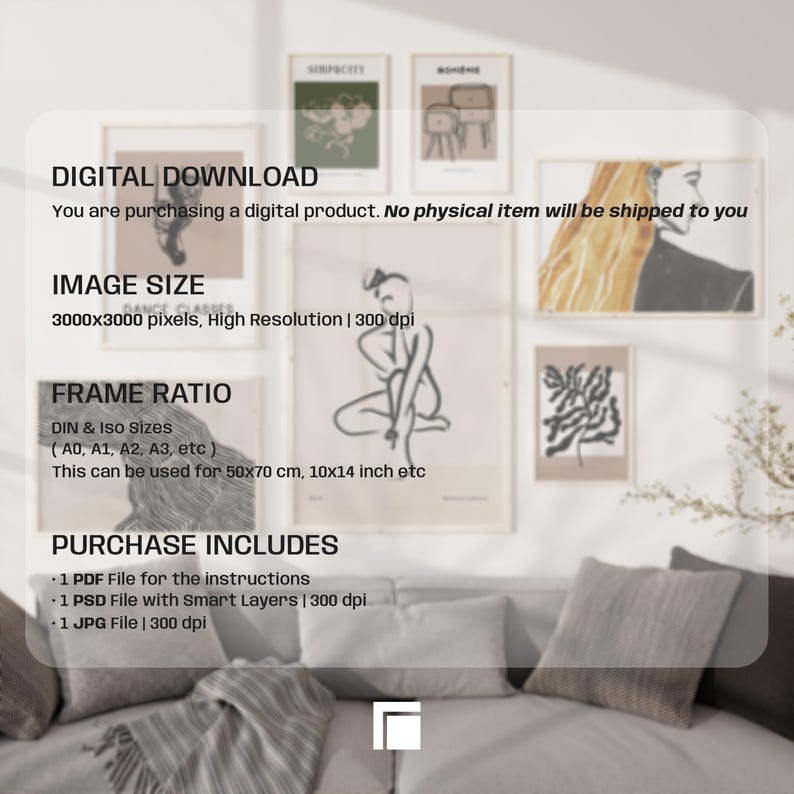 7 Frames Mockup, Multiple Frame Mock up Set, Wooden Frame Psd Template ...