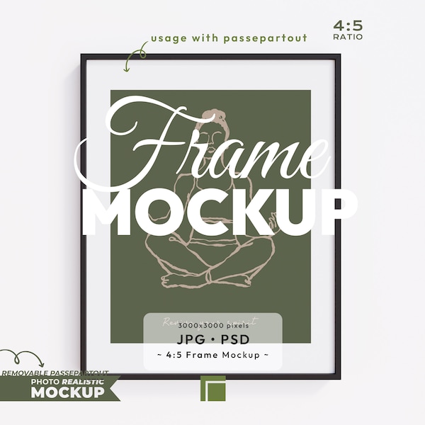Frame Mockup 5 Pictures - Etsy