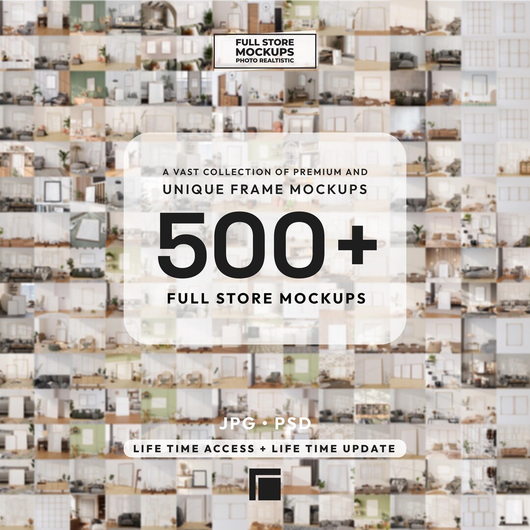 Lifetime Mockup Bundles, Entire Store Frame Mockup Bundle, Frame Mock ...