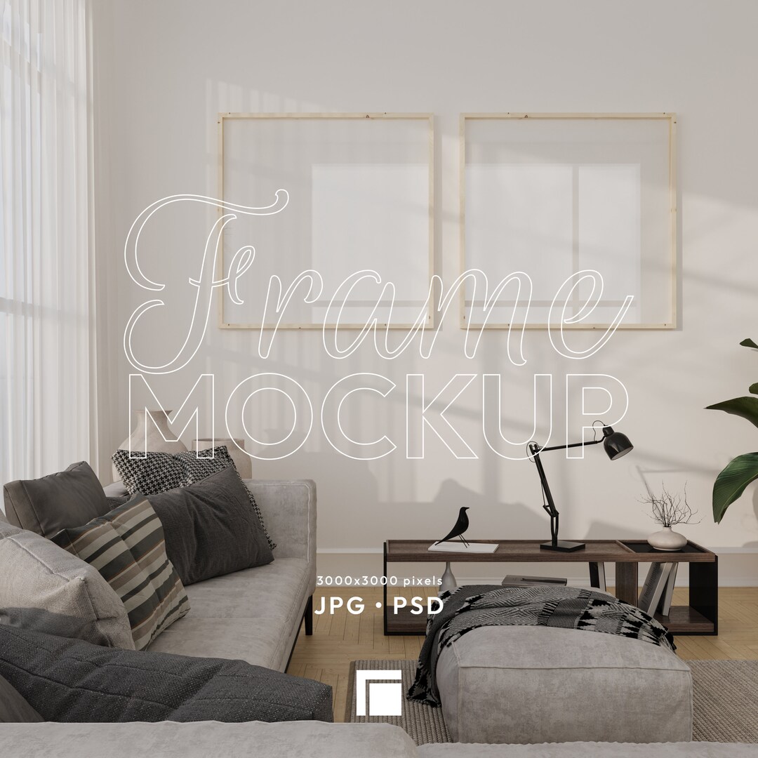 Simple Vertical Frame Template Digital Square Frame Mockup Modern ...