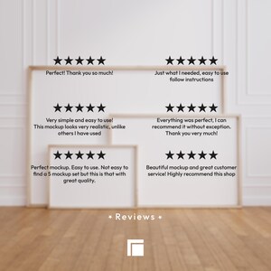 3 Horizontal Frames Mockup, Horizontal Mockup, Horizontal Posters ...
