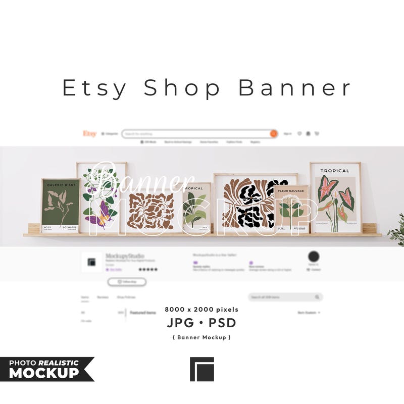 Etsy Shop Banner - Etsy