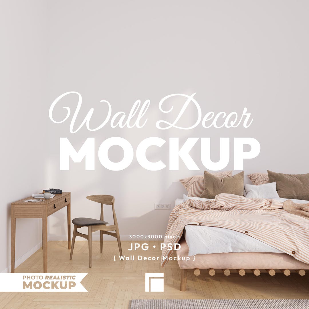 Editable Psd Mockup for Laser Cut Wall Decors - Etsy