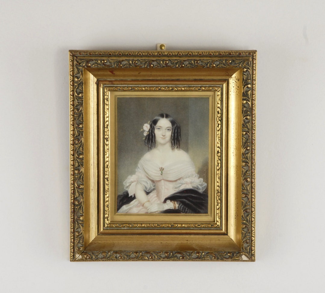 Antique Victorian Portrait Mezzotint Print - Etsy