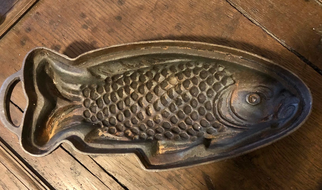 Antique French Fish Pâté Mold - Etsy