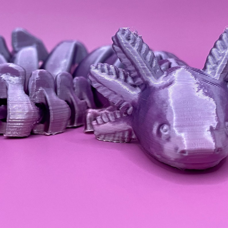 3D Printed Articulated Axolotl Fidget Toy - Etsy