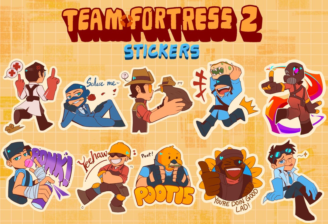 Team Fortress 2 Stickers - Etsy