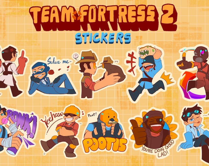 TF2 / Clear Sticker Sheet - Etsy