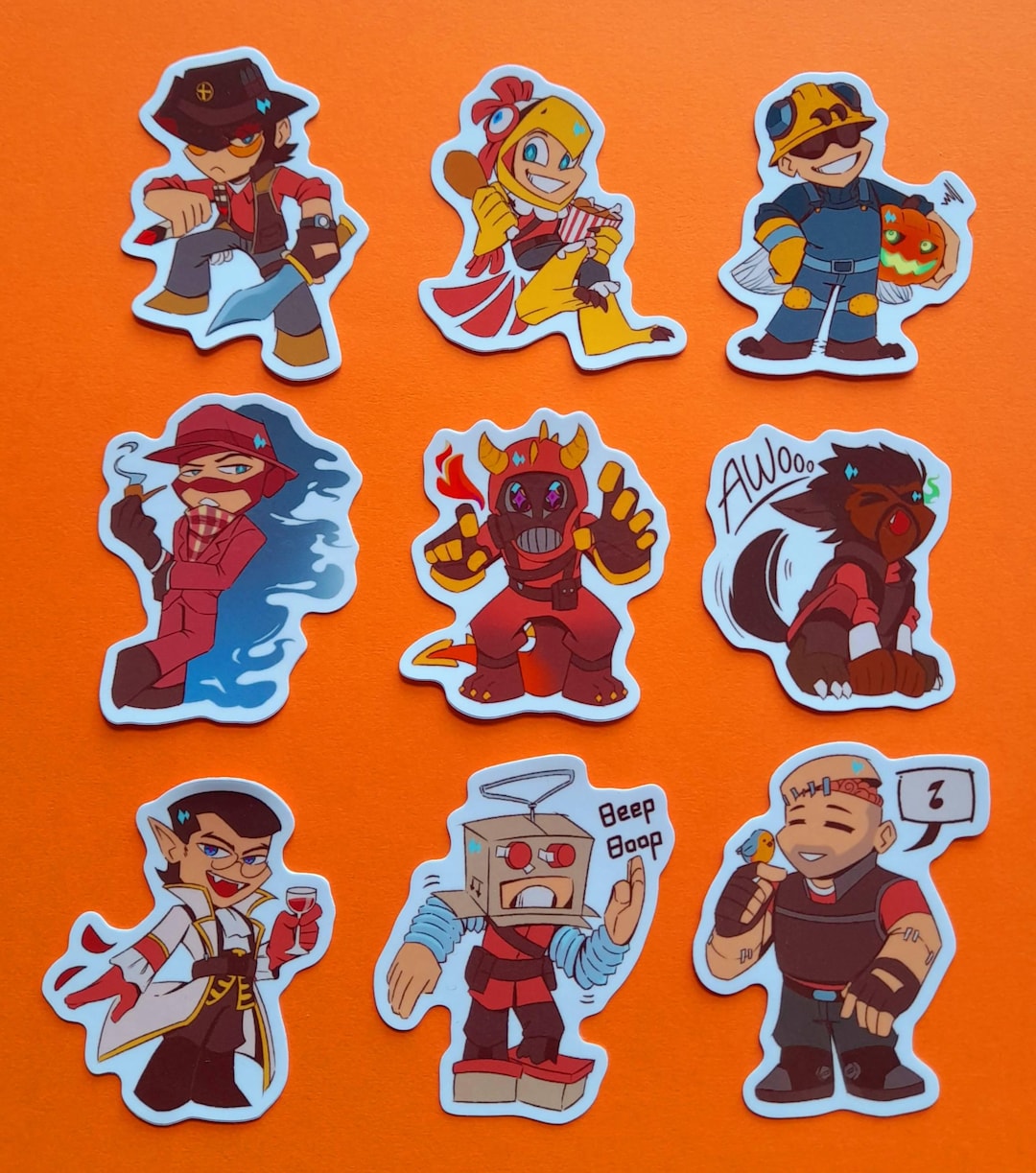 TF2 Scream Fortress Stickers - Etsy