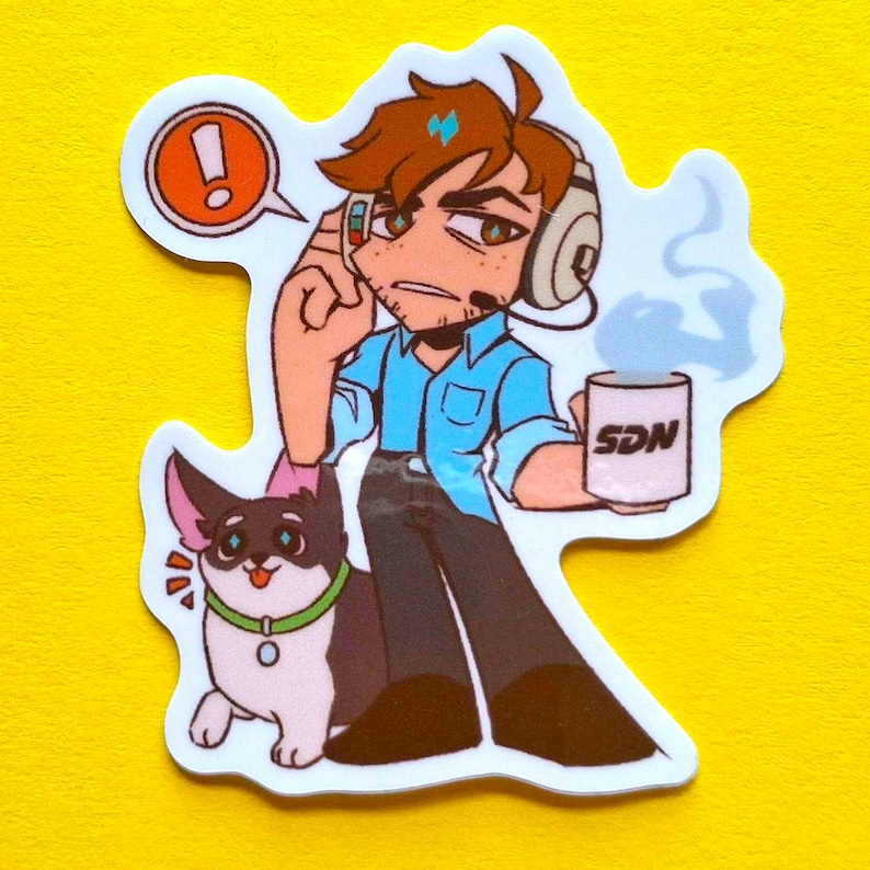 Dispatch Glossy Stickers (6x6cm) - Etsy