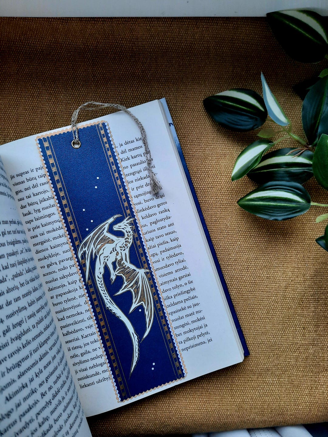 Blue Dragon Sign Handmade Paper Cut Bookmarks, Fantasy Books Lovers ...