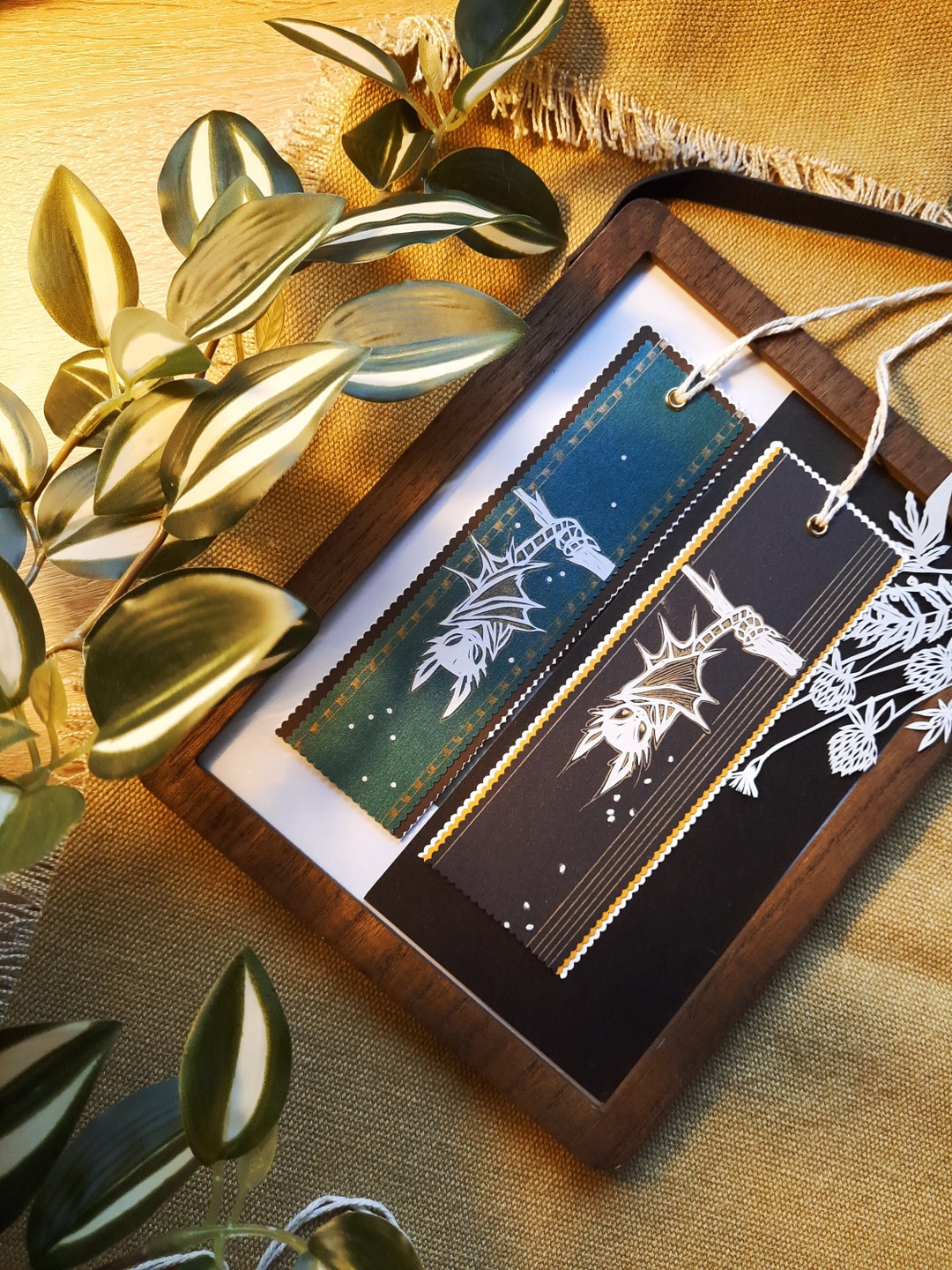 Alien BAT Wing. Unique Handmade Paper Cut Bookmarks. Alien Art. Fantasy ...
