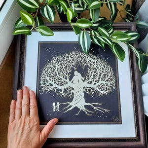 Family Tree Handmade Papercut Art Papercraft Home and Wall Decor ...