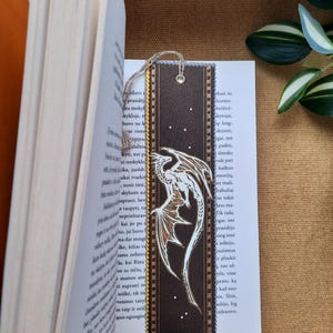 Brown Dragon Bookmark. Handmade Paper Cut Bookmarks. Zero Waste. Book ...