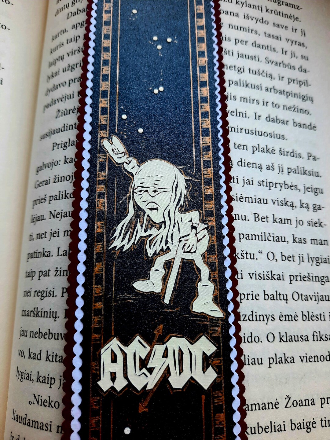 Paper Cut Rock Music - AC/DC Bookmark, Music - Hard Rock, Book Lover ...
