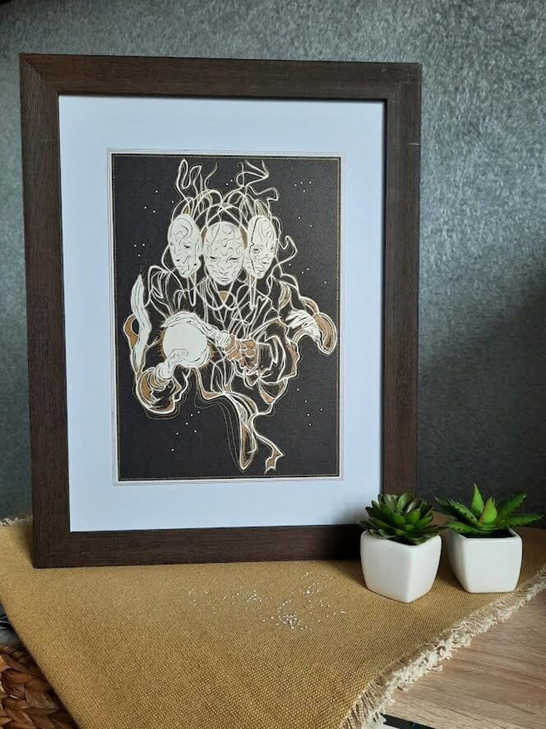 Handmade Papercut Art: Mythical Magicians Wall Hanging - Etsy