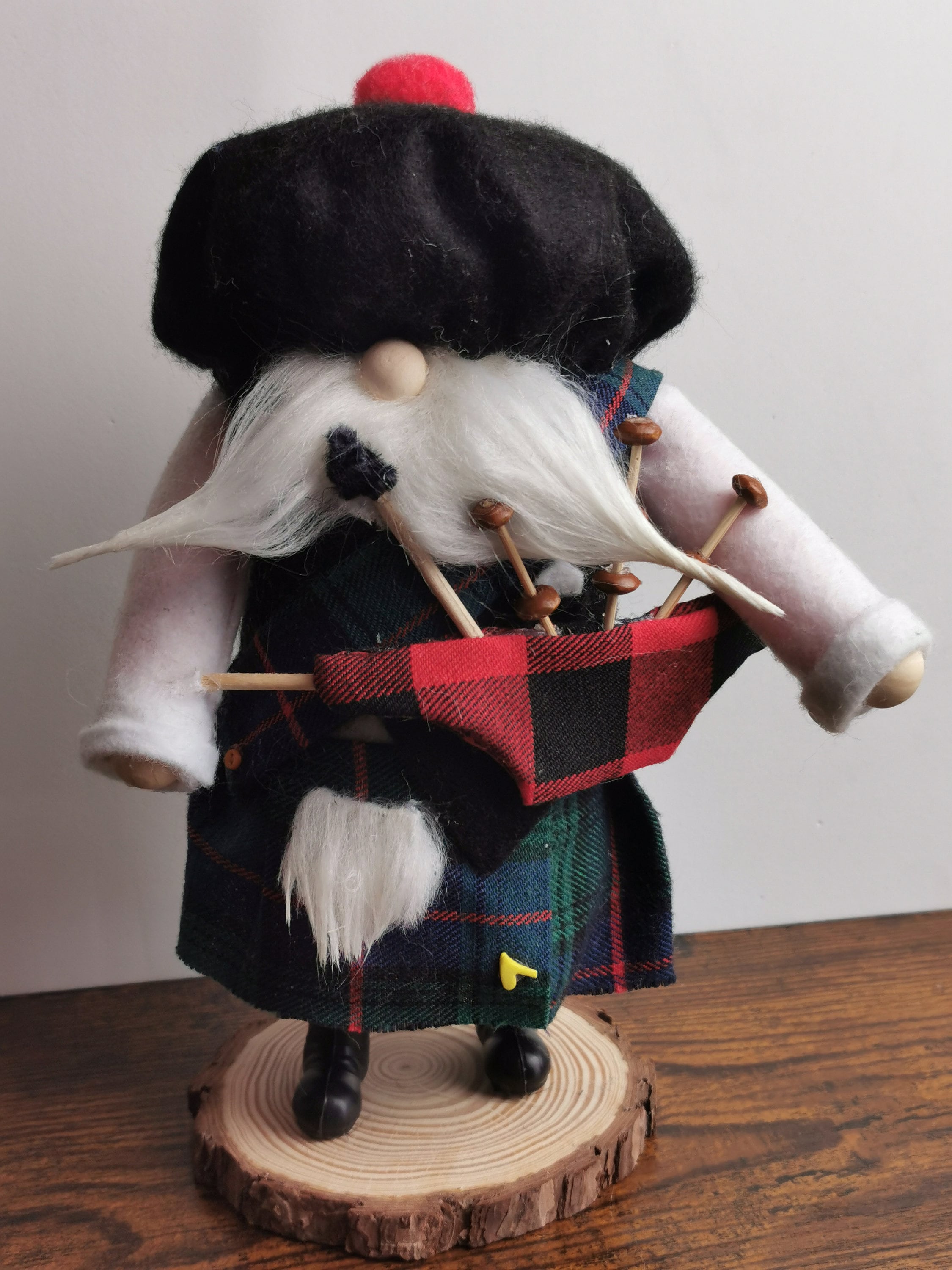 Hand Crafted Scottish Gonk Playing Bagpipes, Gonk Collection - Etsy