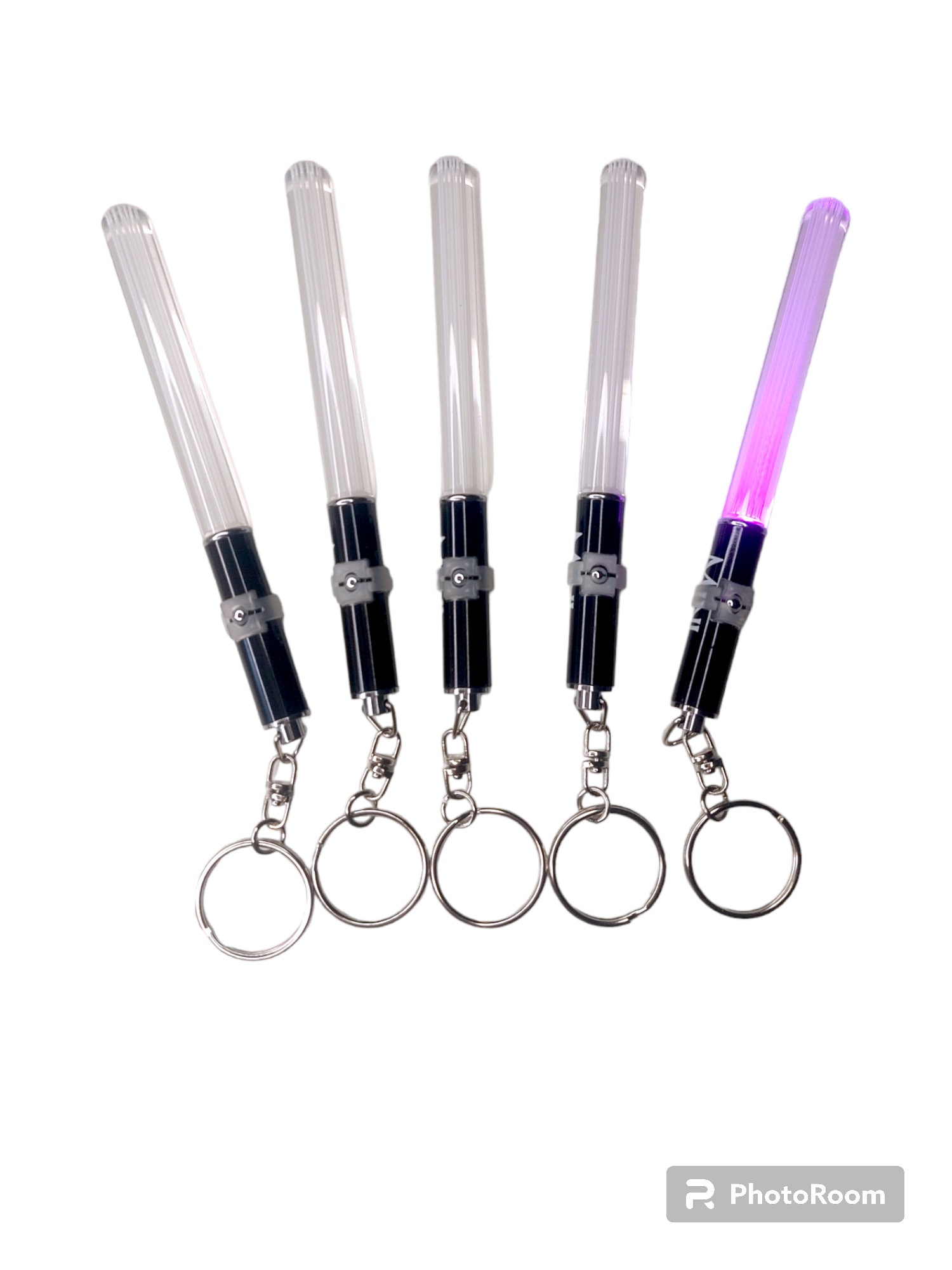 5 Pack of Minisabers Mini Lightsabers Red Blue White Green Pink Star ...