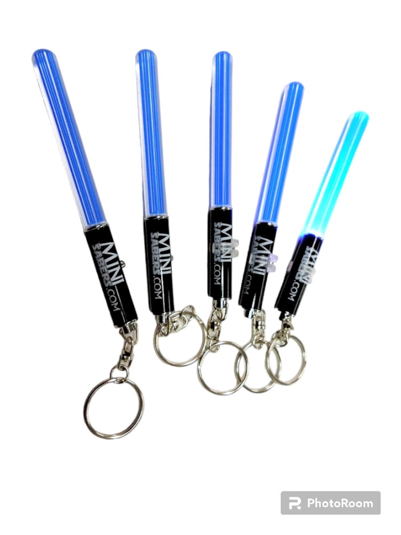 5 Pack of Minisabers Mini Lightsabers Red Blue White Green Pink Star ...