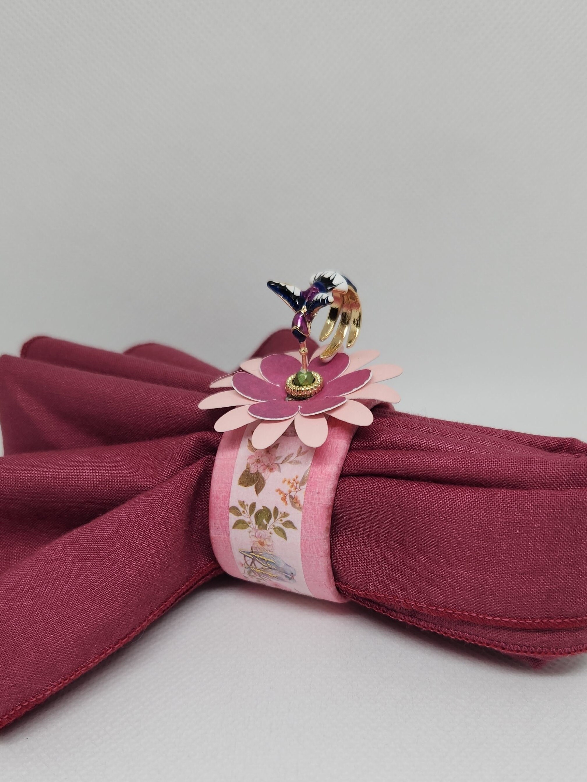 Hummingbird Napkin Rings, Spring Table Decor, Bridal Shower Decor ...