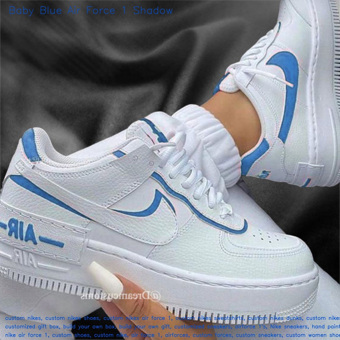 Baby Blue Air Force 1 Shadow Perfect Giftorder Now: - Etsy