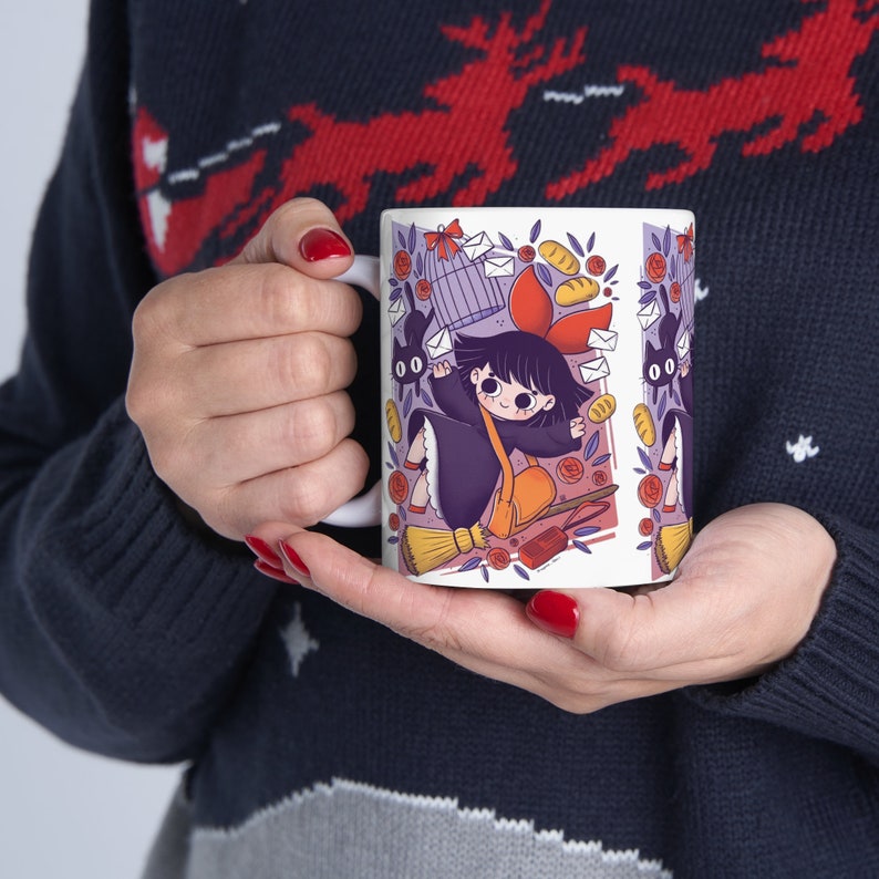 Kiki's Delivery Service Mug, Studio Ghibli Mug, Kiki & Jiji Bed and ...