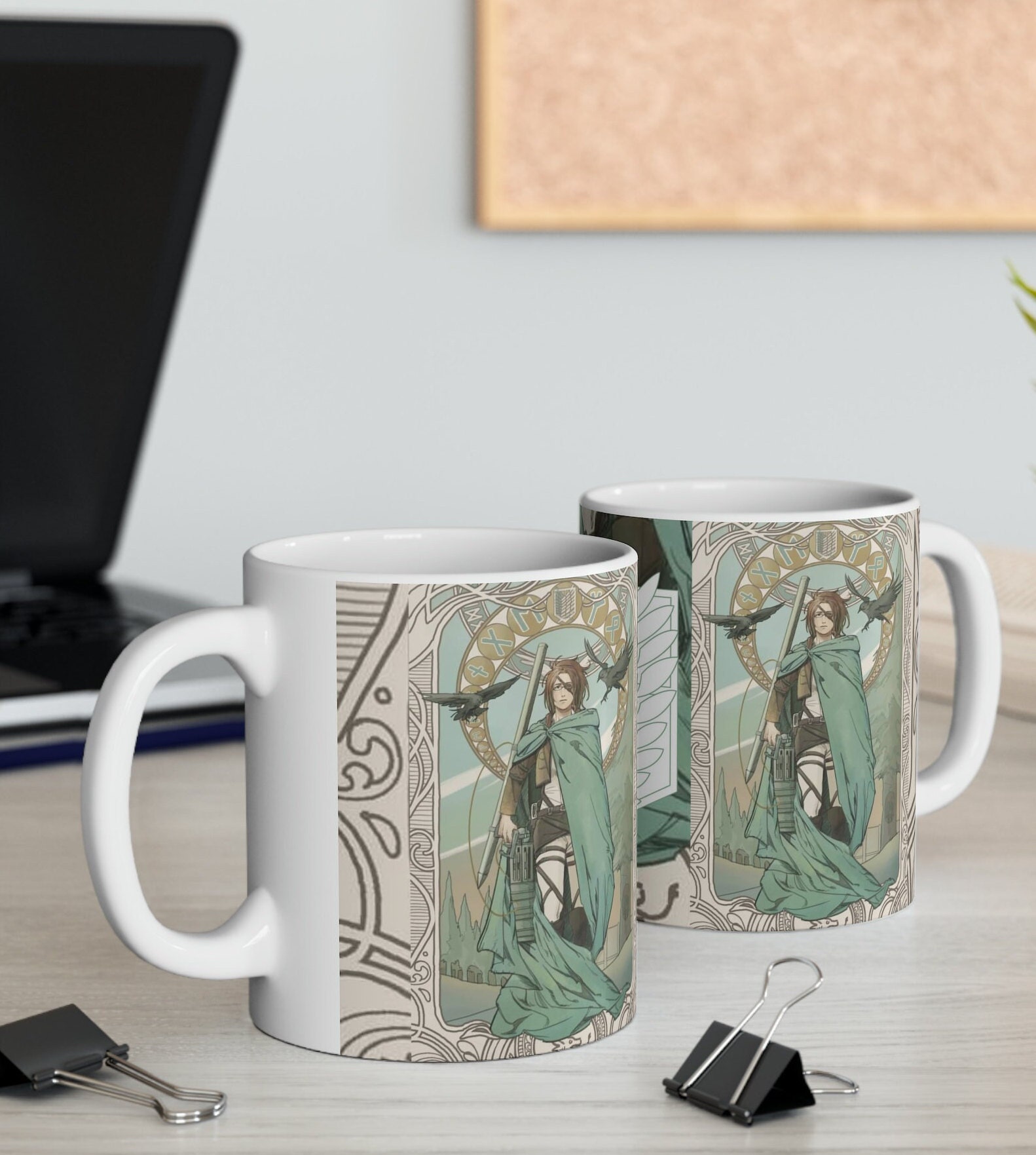 Hange Zoe Mug, AOT Titans Mug, Anime Mug, Anime Lover Cup, Graphic ...