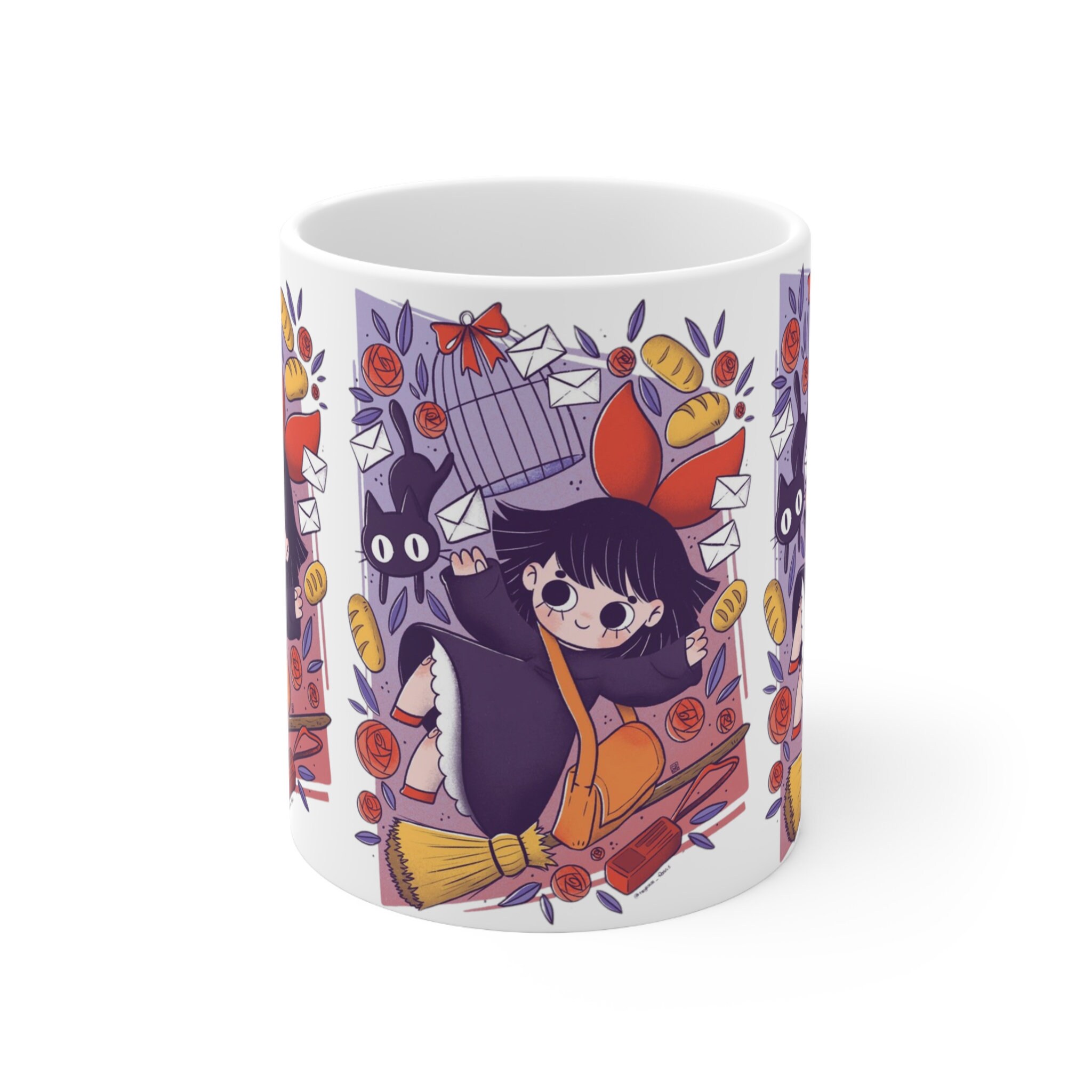 Kiki's Delivery Service Mug, Studio Ghibli Mug, Kiki & Jiji Bed and ...